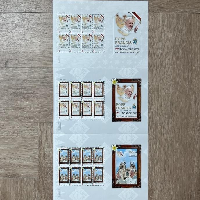 Jual Perangko Prisma Horizontal Paus Fransiskus / Pope Francis ...