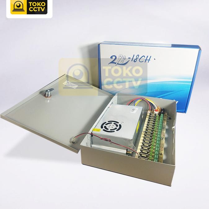 Jual Power Supply Box 20A / 12V Central Panel Cctv Adaptor + Kipas ...