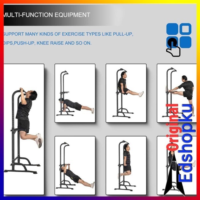 Jual Nadia Alat Gym Pull Chin Up Power Rack Horizonal Bar Fitness Tricep Dips | Shopee Indonesia
