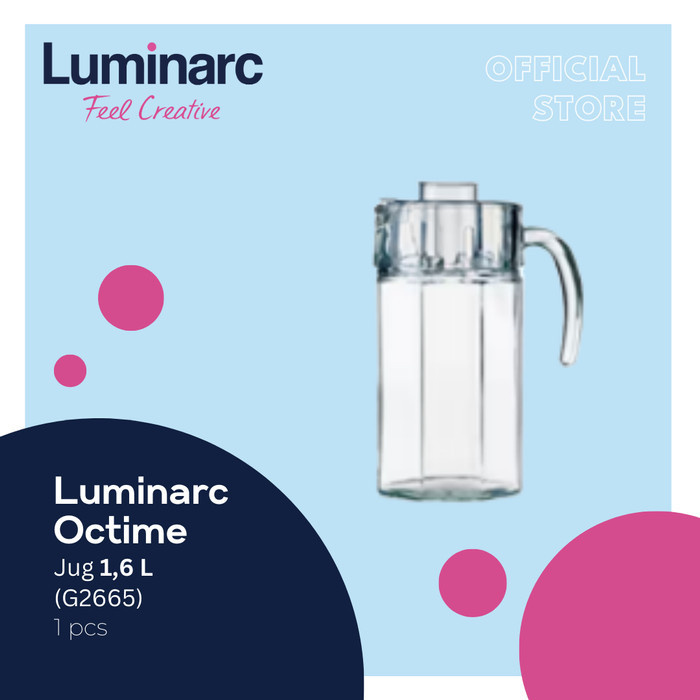 Jual luminarc Octime - Jug 1.6 L (G2665) | Shopee Indonesia
