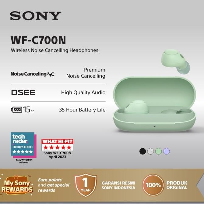 Jual Sony Wf-C700N Sage Green Noise Cancelling Truly Wireless / Wfc700N ...