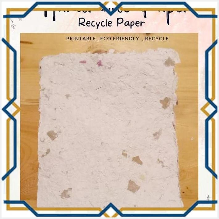 Jual [LIL] KERTAS DAUR ULANG HANDMADE RECYCLE PAPER NATURAL COLOUR ...