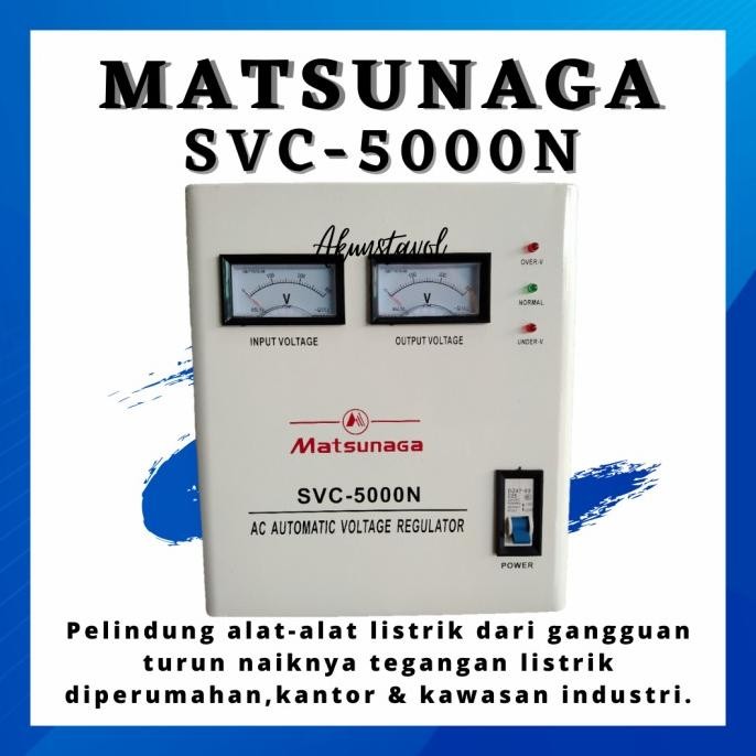 Jual CO Stavolt Matsunaga SVC-5000N - Stabilizer Listrik Matsunaga 5000 watt | Shopee Indonesia