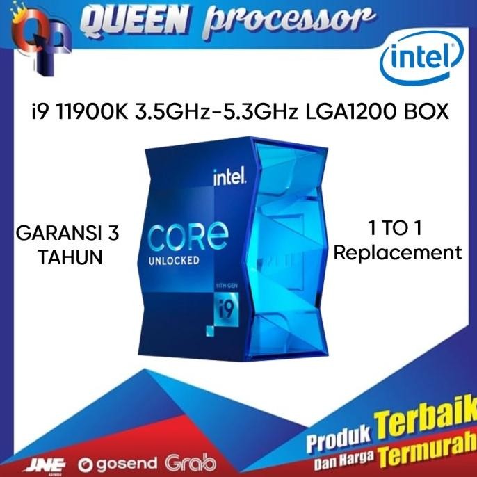 Jual INTEL CORE I9 11900K 3.5GHz ROCKET LAKE 8 CORE 16 THREAD LGA1200 [BOX] | Shopee Indonesia
