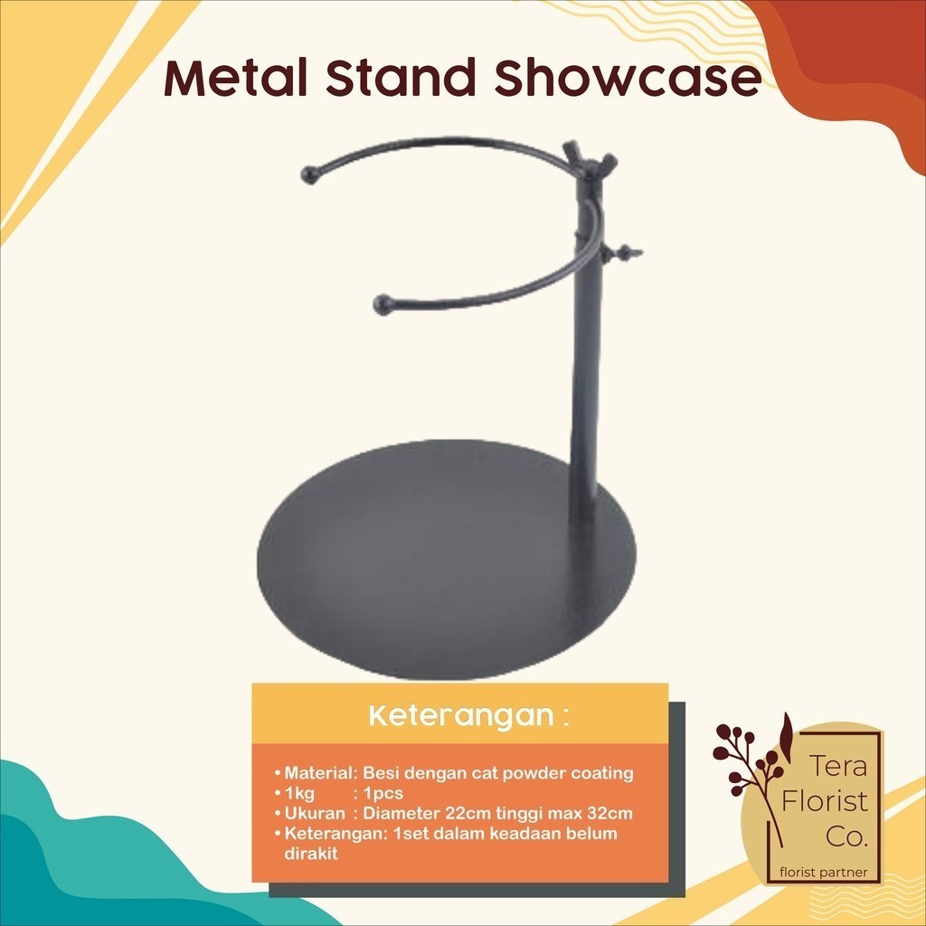 Jual Metal Stand Showcase Stand Display Buket Bunga Besi P.HJ | Shopee ...