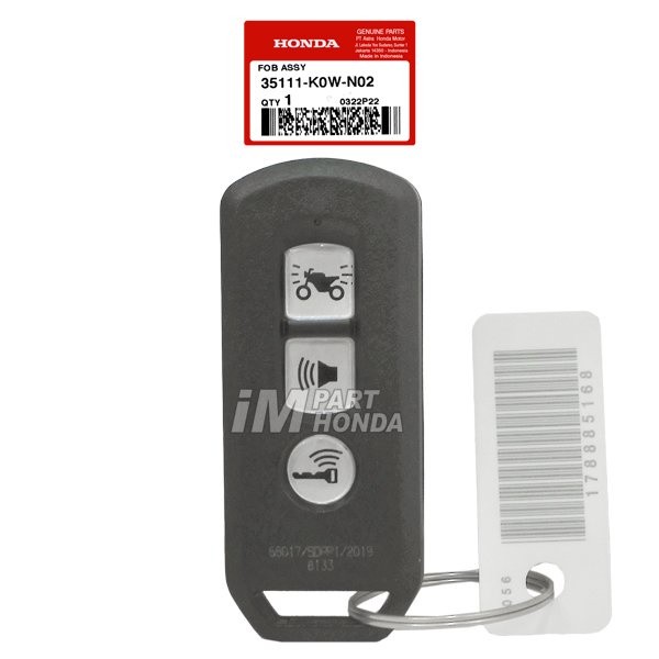 Jual 35111-K0W-N02 Remote Alarm Smart Key Set Fob Assy ADV 150 JKT ...