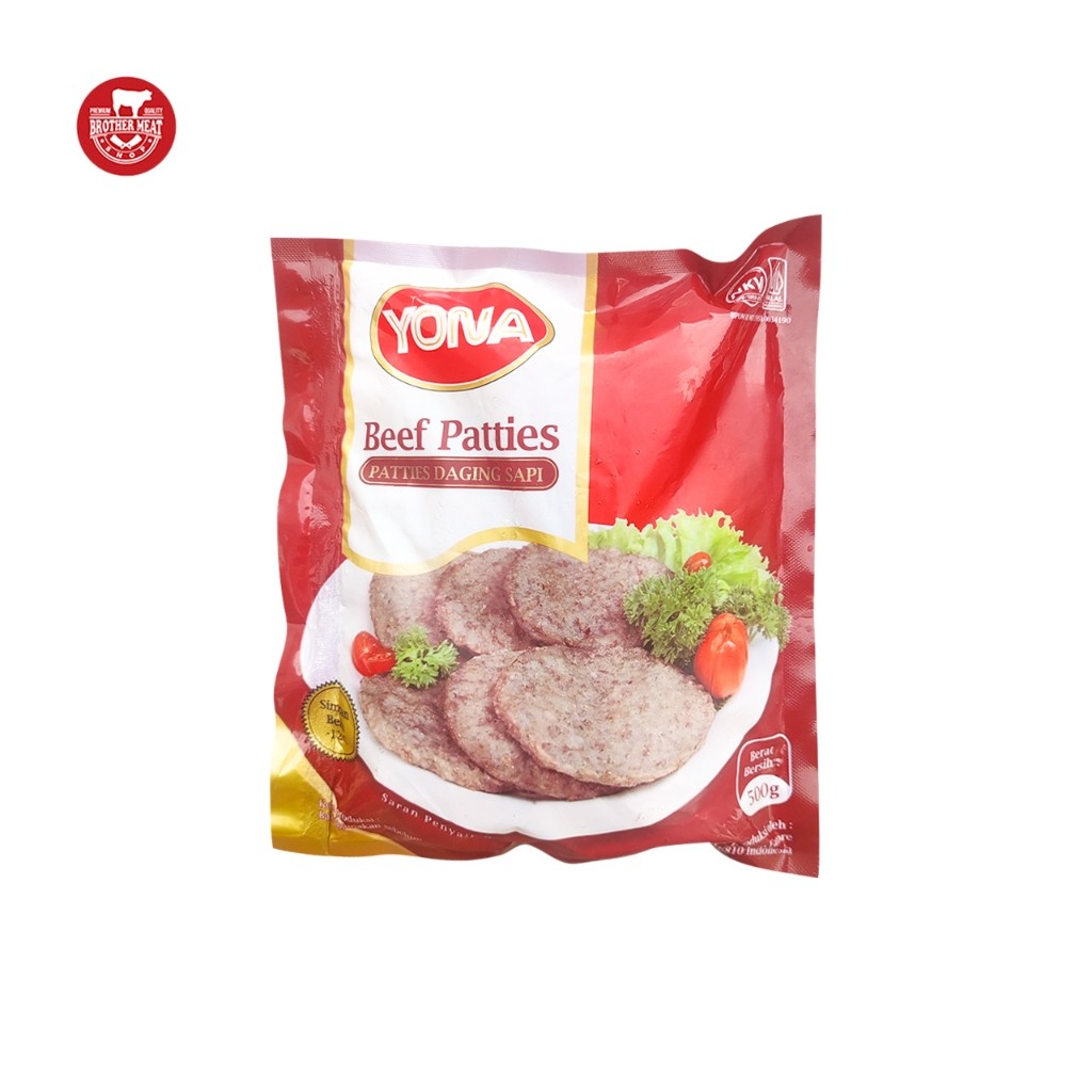 Jual Yona Beef Patties 500gr, Daging Burger - Brothermeatshop | Shopee ...