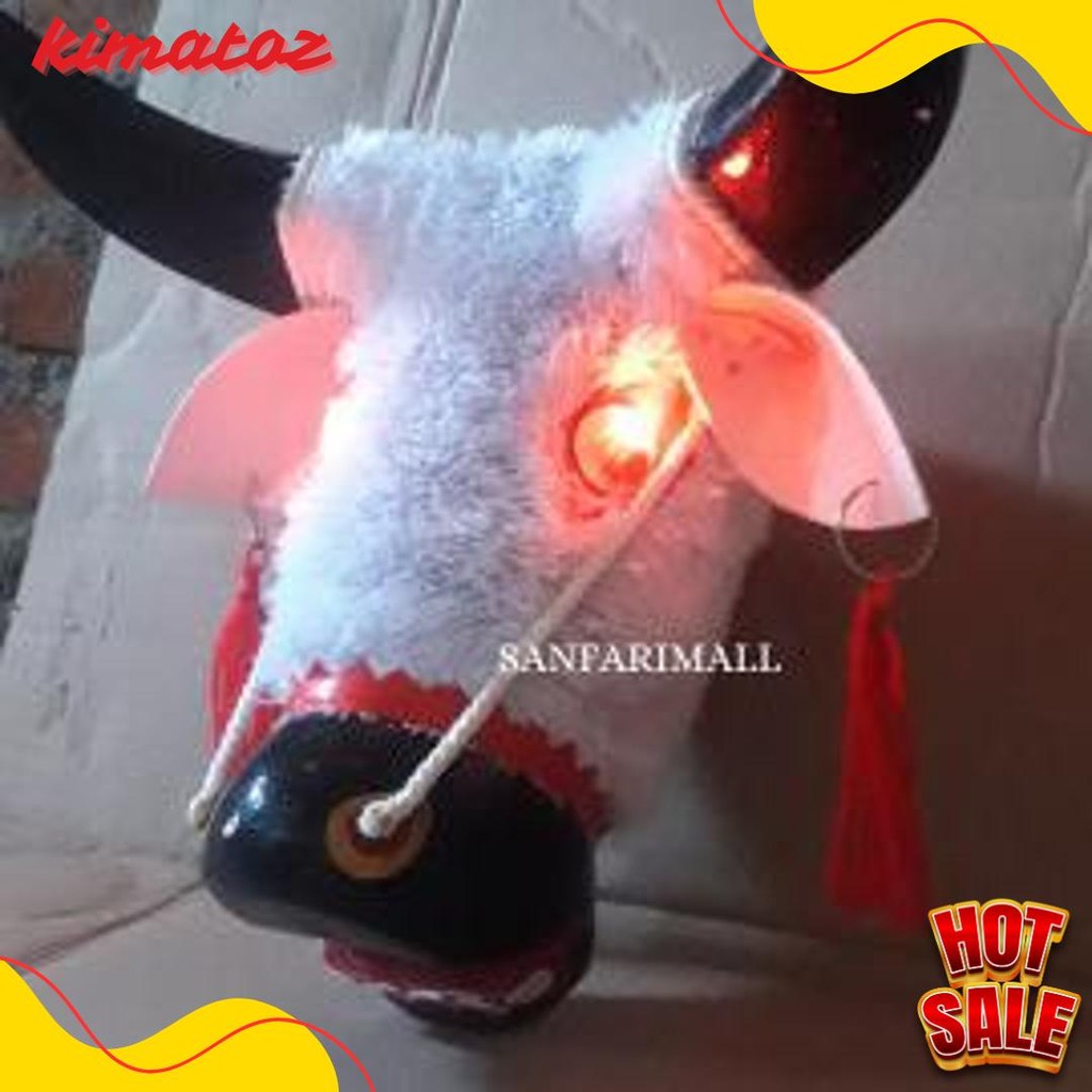 Jual Mainan Tradisional | Bantengan Mata Menyala | Bulu Korea | Banteng ...