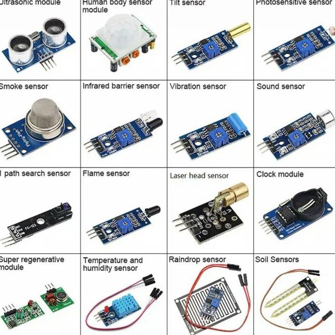 Jual TERMURAH - SENSOR KIT 16 IN 1 ARDUINO UNO& RASBERRY PI (BONUS ...