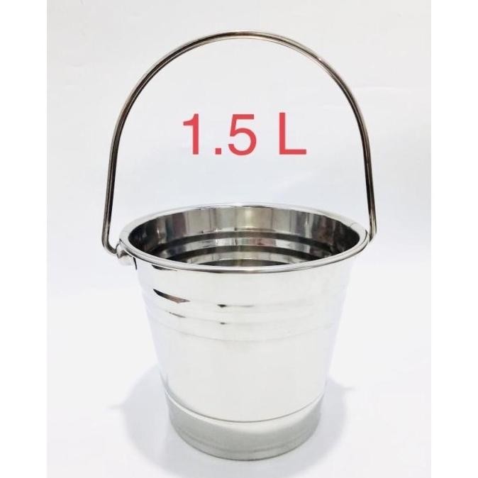 Jual Ice bucket Wadah Es batu Stainless steel Tebal 1.5L | Shopee Indonesia