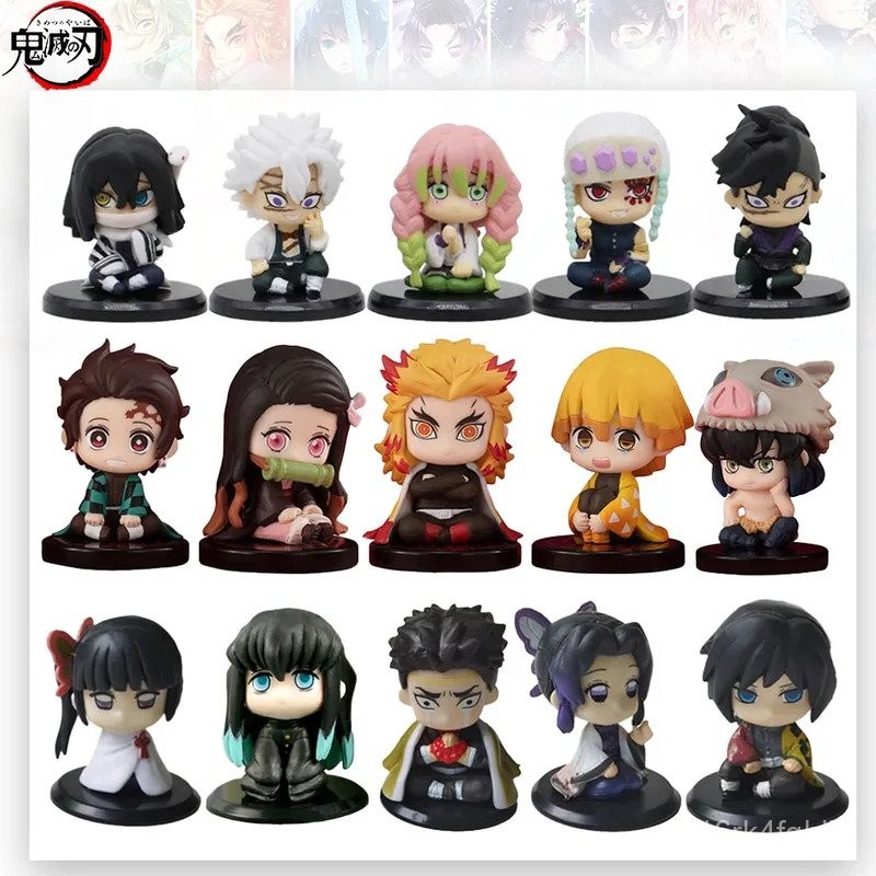 Jual 15 Style/Set Q Version Demon Slayer Sitting Ghost Doll Tanjiro ...