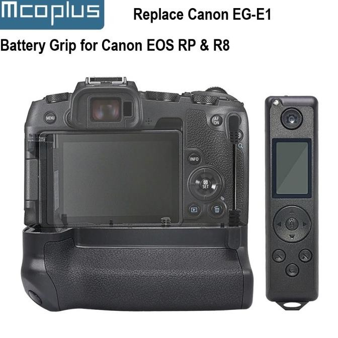 Jual TERBARU - MCOPLUS Battery Grip EG-E1 For Canon EOS RP - R8 + wireless remote LCD | Shopee ...