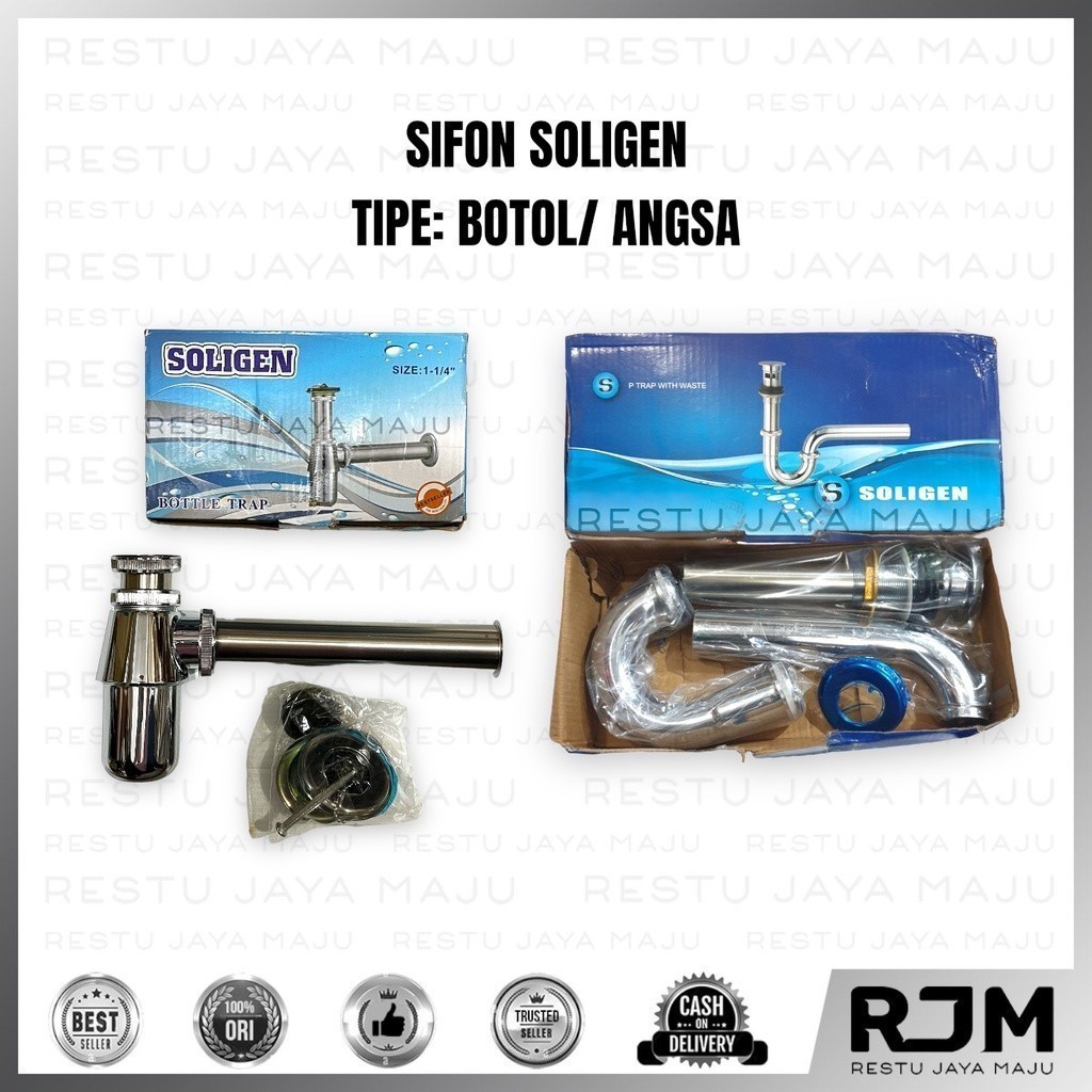 Jual SOLIGEN Sifon Botol Angsa Stainless Steel Afur Avur Pipa Sivon ...