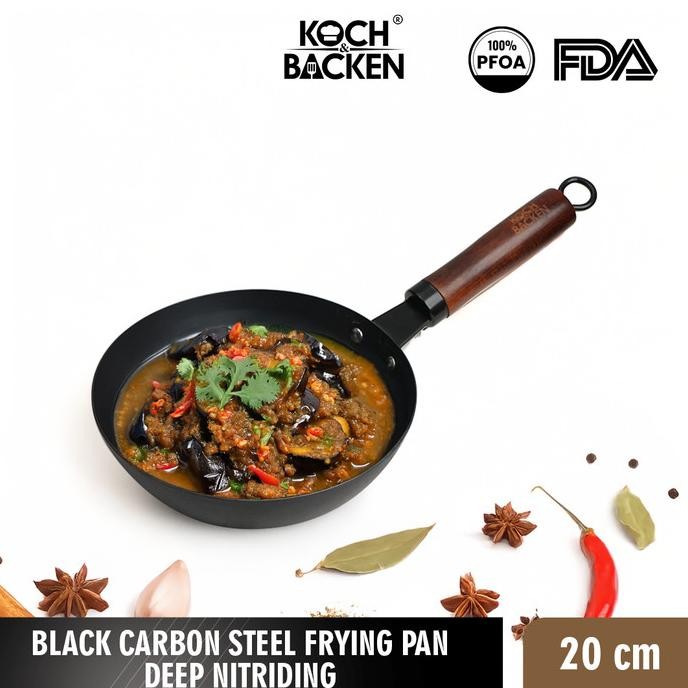 Jual Murah Koch&Backen Black Carbon Nitriding Fry Pan - Wajan Anti ...