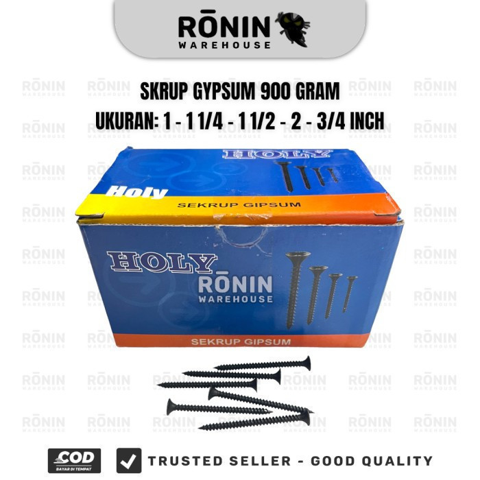Jual Skrup Gipsum dry wall 1x6 1 1/4x6 1 1/2x6 2x6 3/4" inchx6mm Sekrup ...