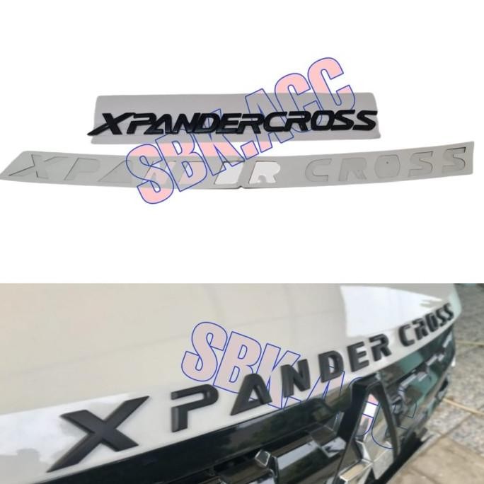 Jual EMBLEM HOOD EMBLEM XPANDER CROSS HITAM ORI LOGO XPANDERCROSS KAP ...