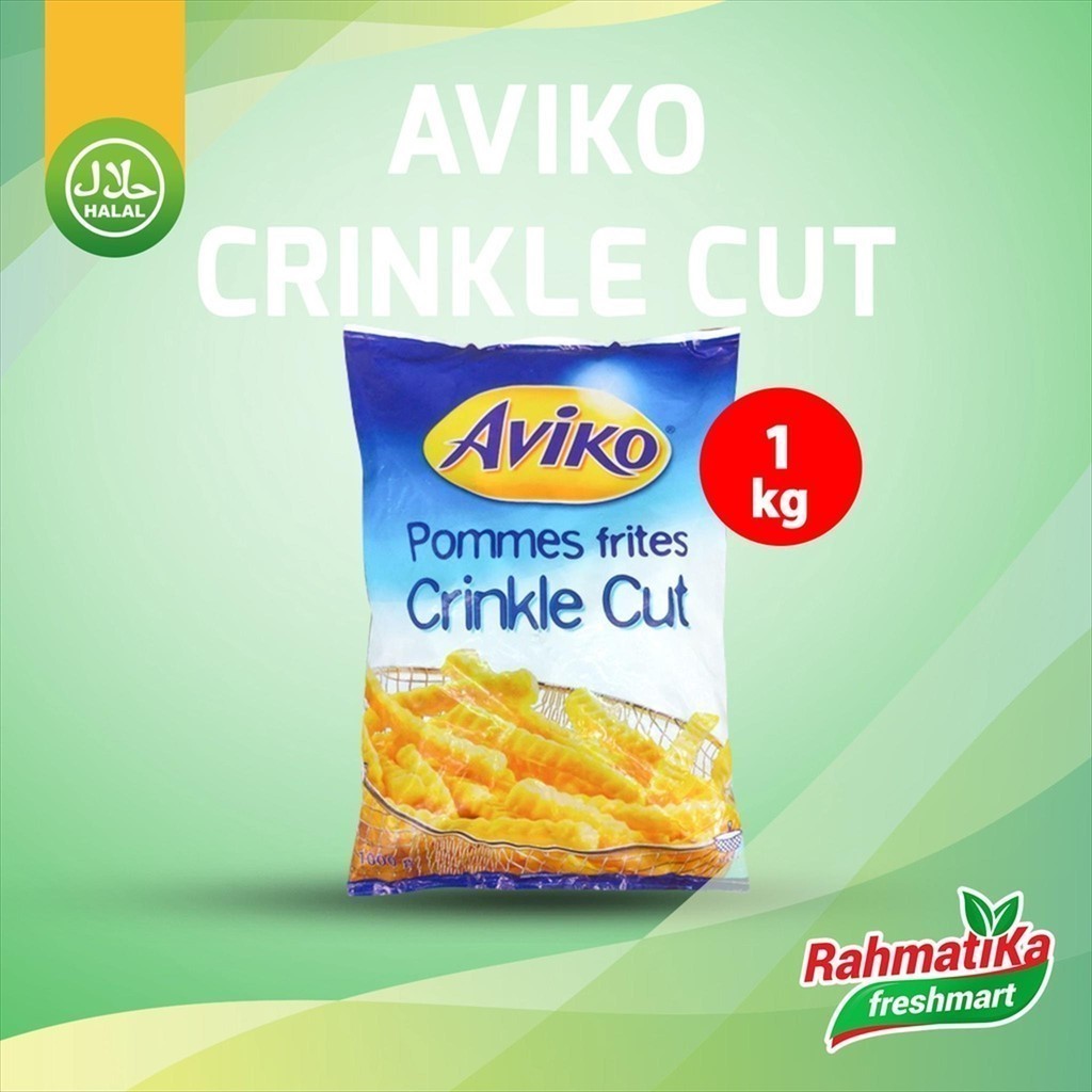 Jual AVIKO Kentang Goreng / Pommes Frites Crinkle Cut 1 Kg | Shopee ...