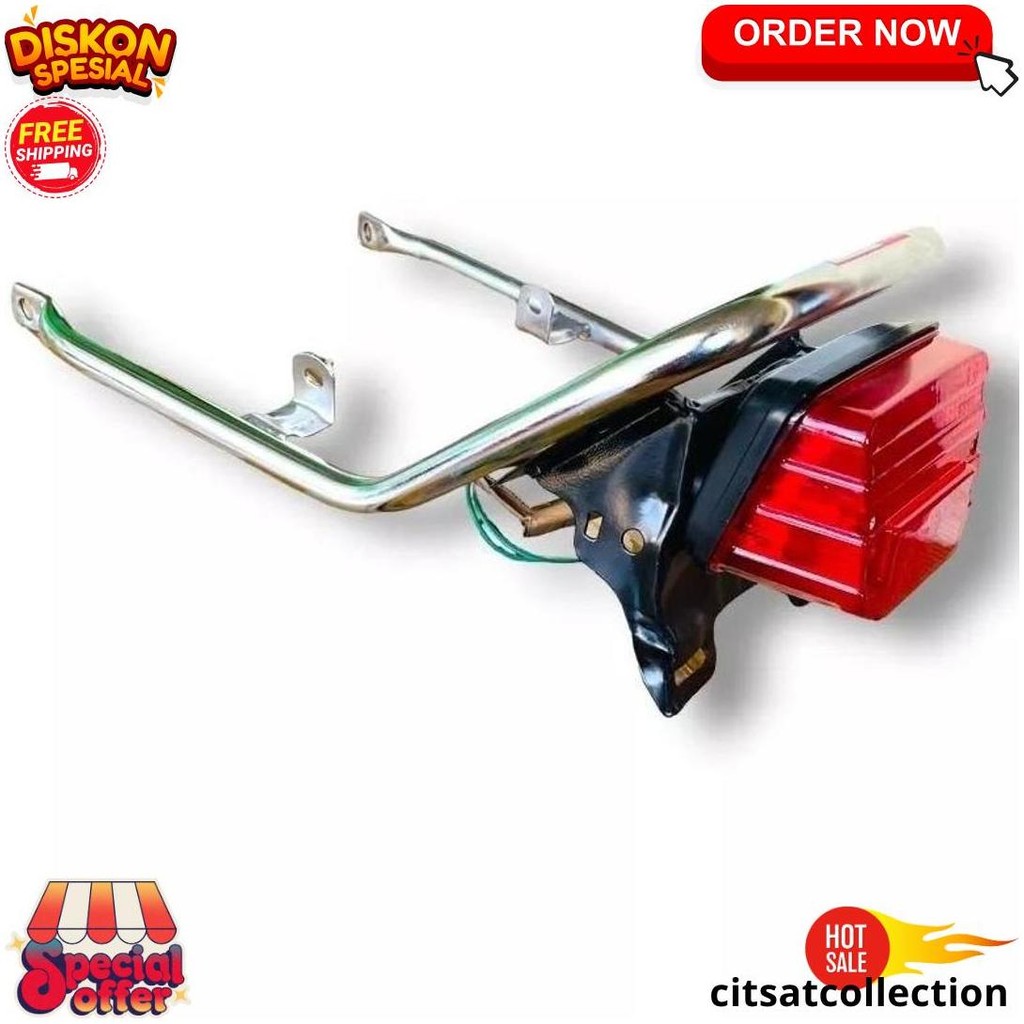 Jual Begel Behel Gl 100 Gl100 Set Pangkon Stoplamp Belakang Bening ...