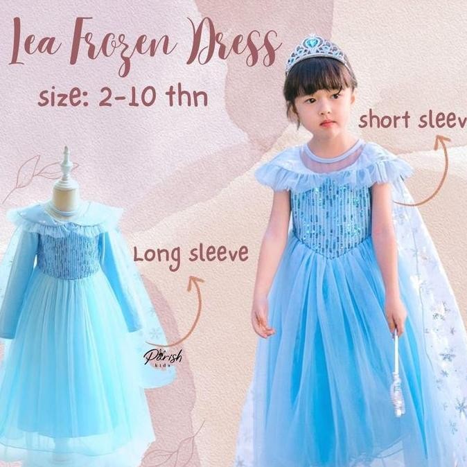 Jual Lea Frozen Anna Elsa Dress Anak Baju Karakter Kartun Disney ...