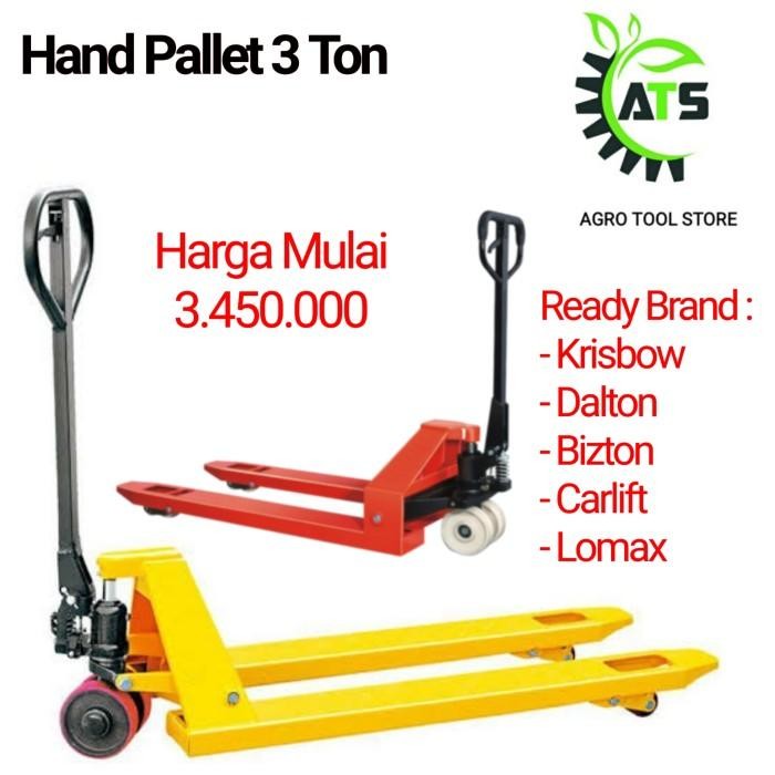 Jual Hand Pallet 3Ton Krisbow Car Lift Dalton 3 Ton Alat Angkut Barang ...