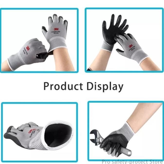 Jual Sarung Tangan 3M Comfort Grip Gloves Sarung Tangan Listrik Statis ...