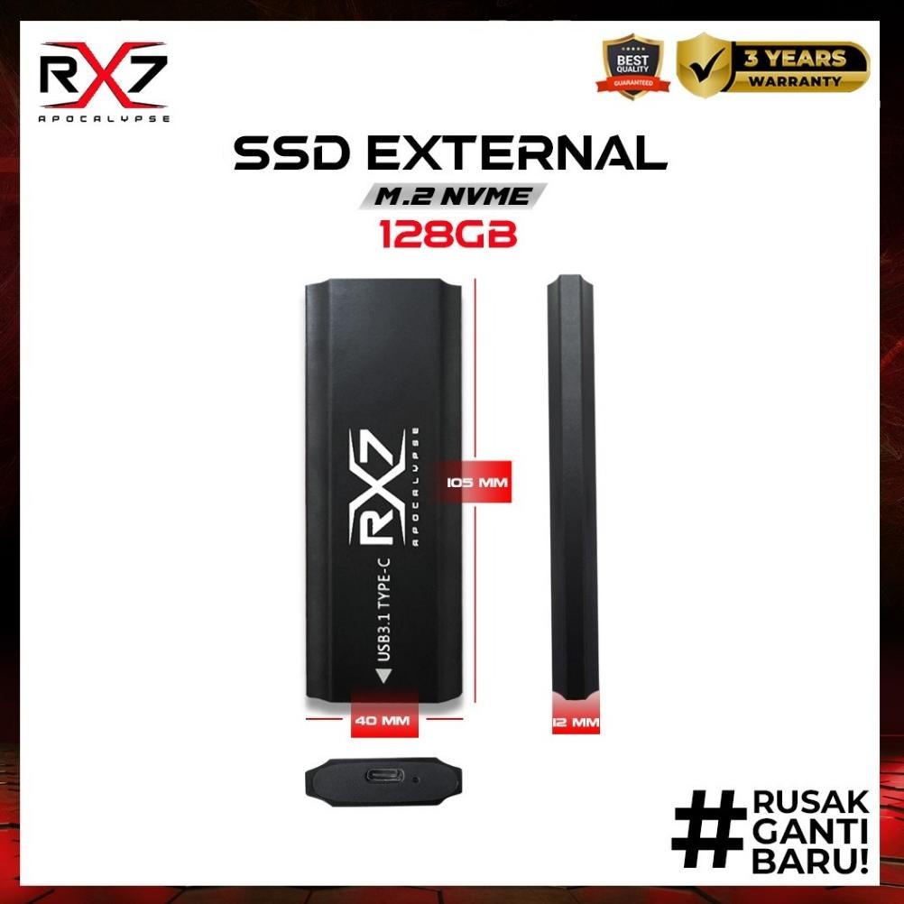 Jual Ssd M2 Nvme External 128Gb Rx7 / Enclosure M2 Nvme + M2 Nvme 128Gb ...