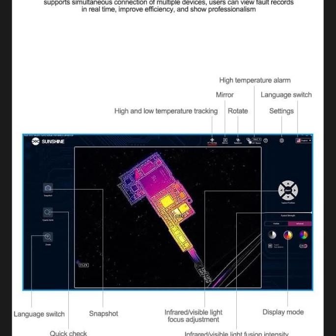 Jual Promo Sunshine Tb-08 Pro Multi-Function Infrared Thermal Camera ...