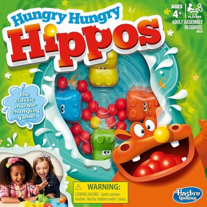 Jual Hungry Hungry Hippos Board Game for Preschoolers | Shopee Indonesia