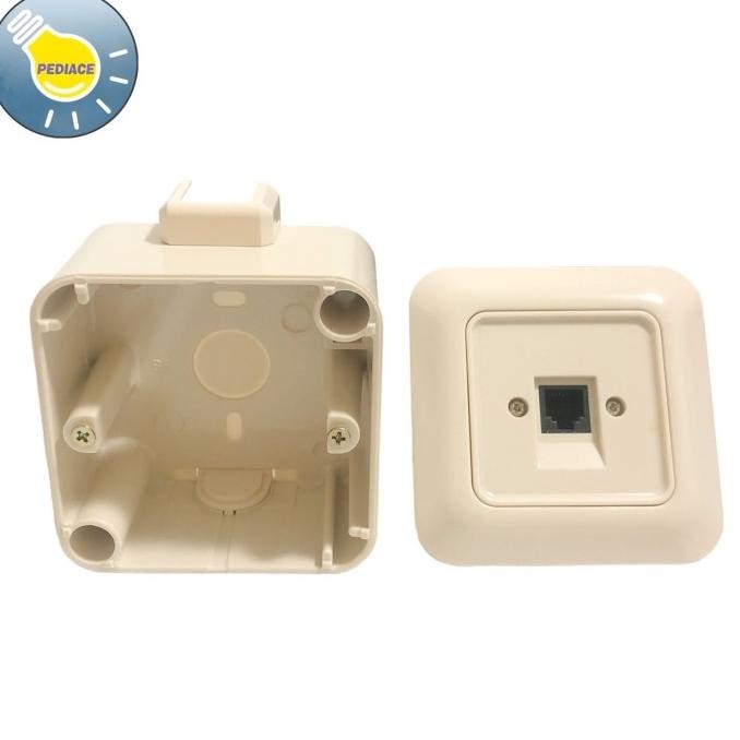 Jual Stop Kontak Telepon Outbow BROCO Gracio - Cream | Shopee Indonesia