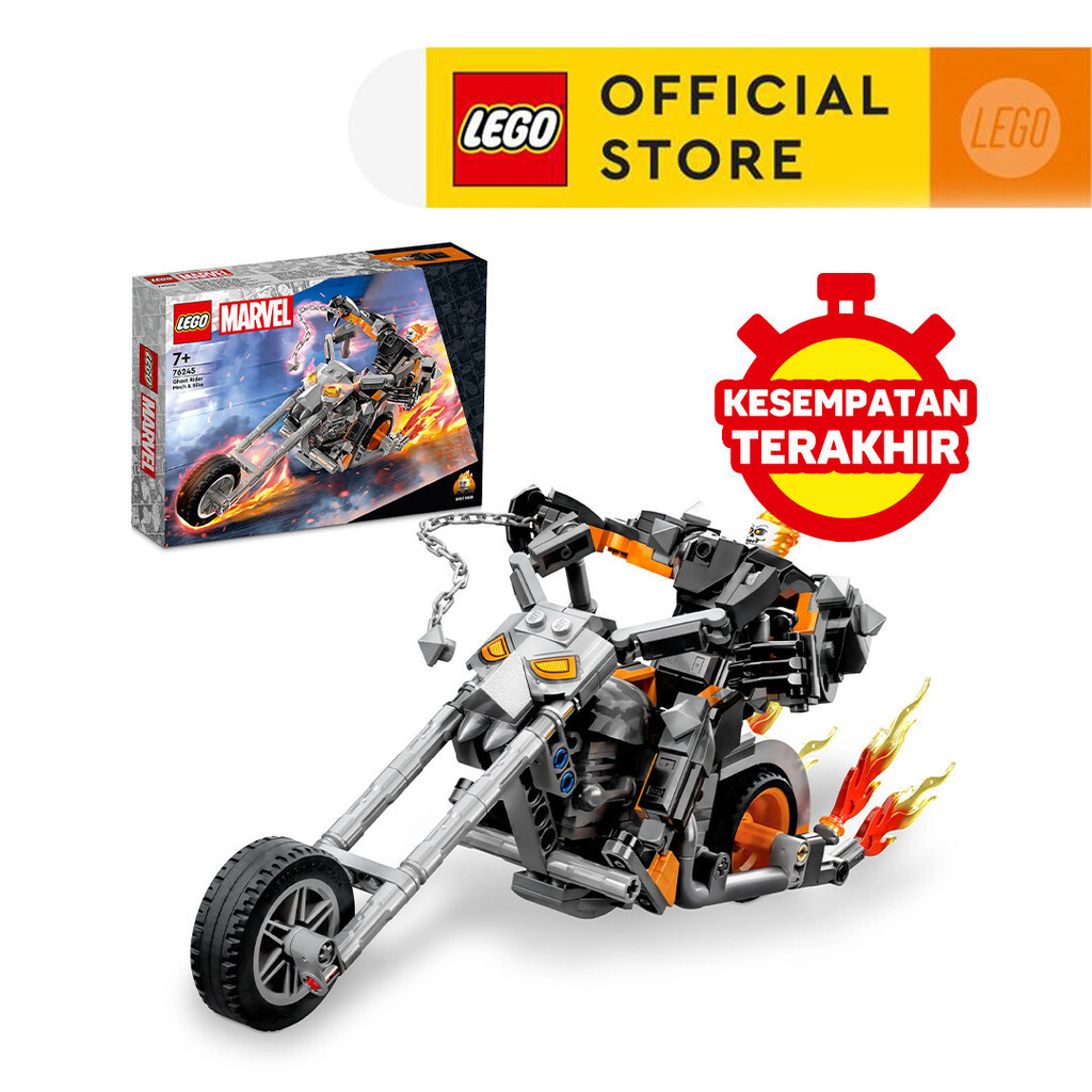 Jual LEGO Super Heroes 76245 Ghost Rider Mech & Bike (264 Pieces), Building Block, Toys, Bricks ...
