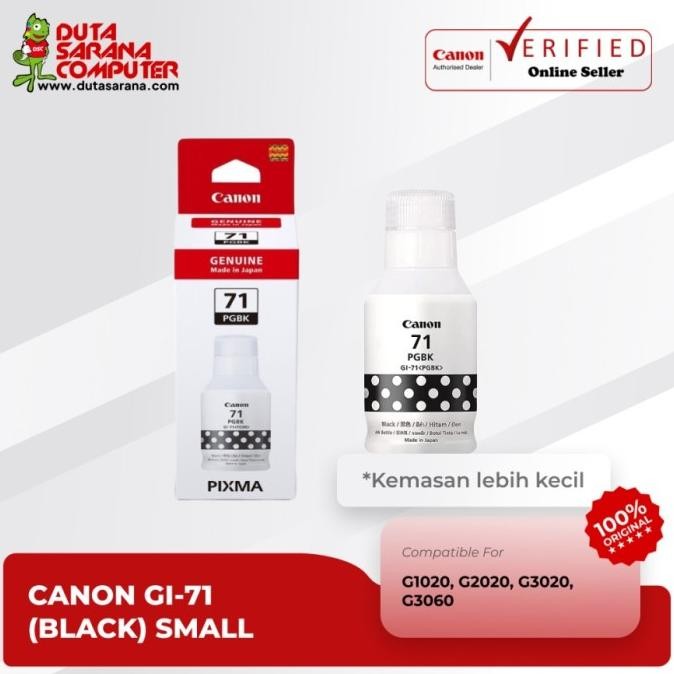 Jual Canon Gi-71 Pixma Black Small Tinta Printer Co | Shopee Indonesia