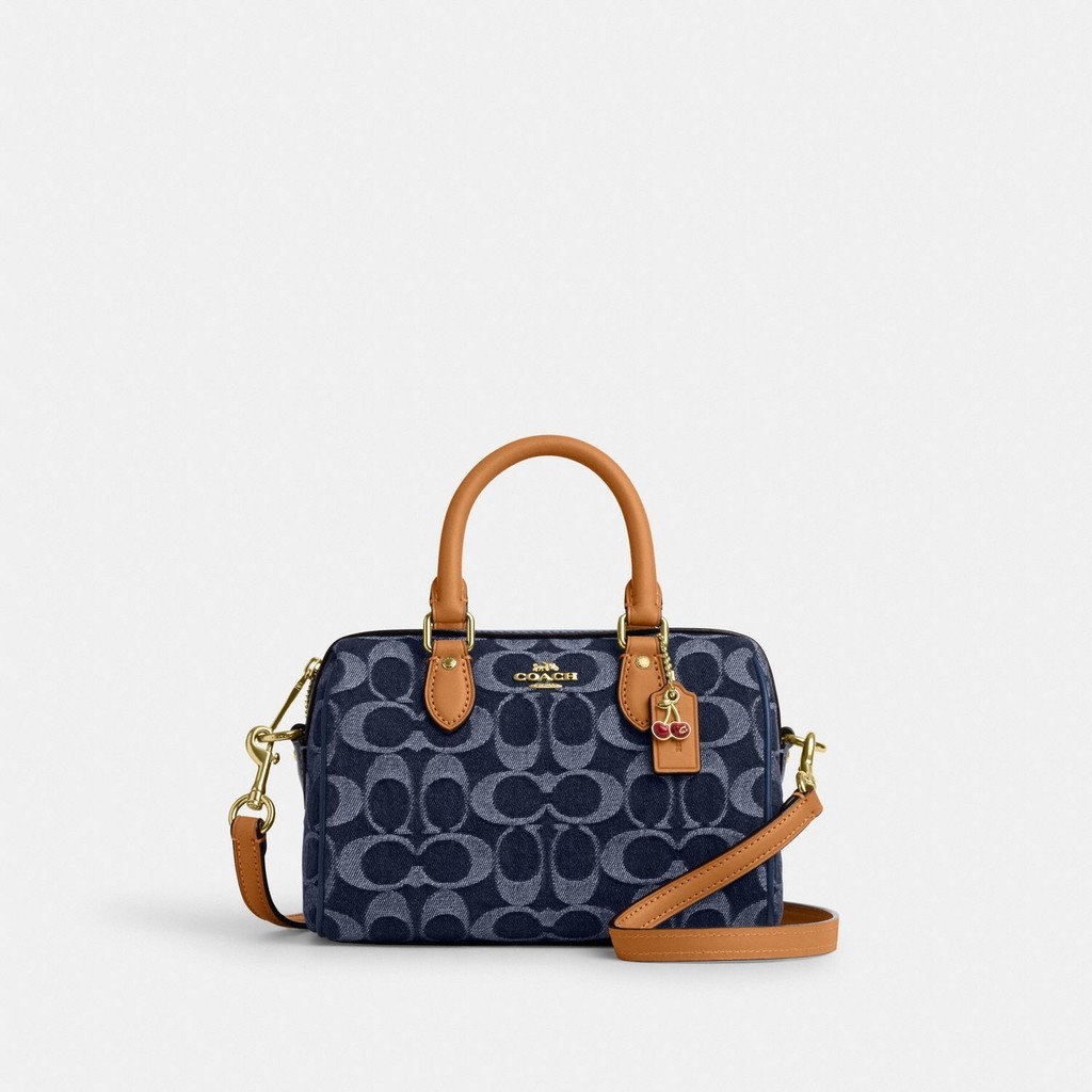 Jual Coach Mini Rowan Crossbody Bag In Signature Denim - Tas Wanita ...