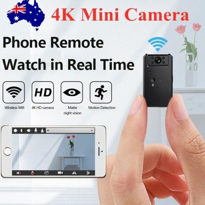 Jual PROMO! Spy Camera Security IP Camera 4K HD Hidden Spy Mini Wifi ...