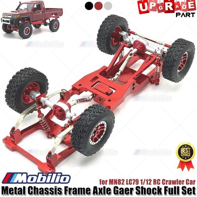 Jual Promo Upgrade Metal Chassis Frame Axle Gearbox Shock Full Set For ...
