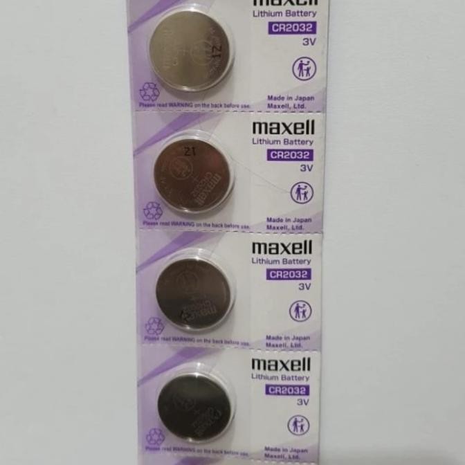 Jual BATERAI MAXELL CR2032 3V RITHIUM ORIGINAL PERLEMBAR ISI 5 MURAH! | Shopee Indonesia