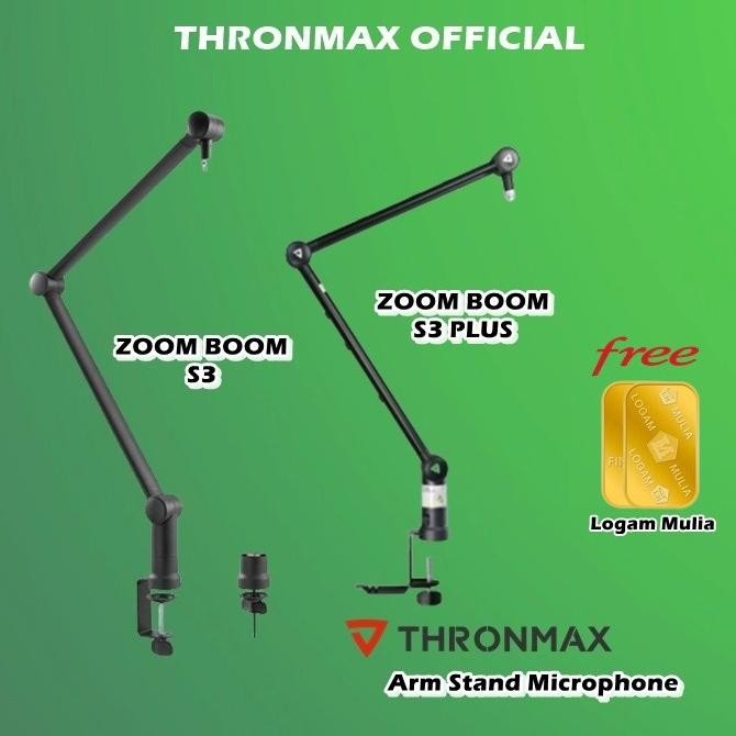 Jual Thronmax Zoom Boom S3 + / S 3 / S3+ Plus Stand Microphone Stand ...