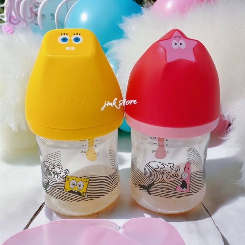 Jual botol susu ppsu 150ml mirip karakter spongepants dengan dot ...