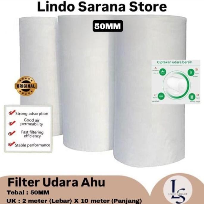Jual Busa Dacron Ukuran 50Mm X 2M X 10M | Filter Ahu | Filter Udara ...