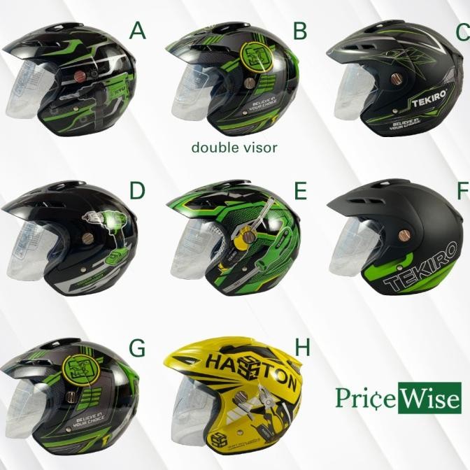 Jual $$] Helm Half Face Tekiro Ryu Hasston Original | Shopee Indonesia