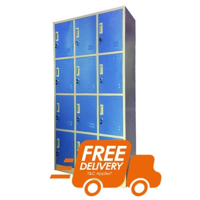 Jual hj-54 Oz67 Loker Besi / Locker Besi Metal 12 Pintu / Kozure KL-12WX /Lemari Kabinet ...