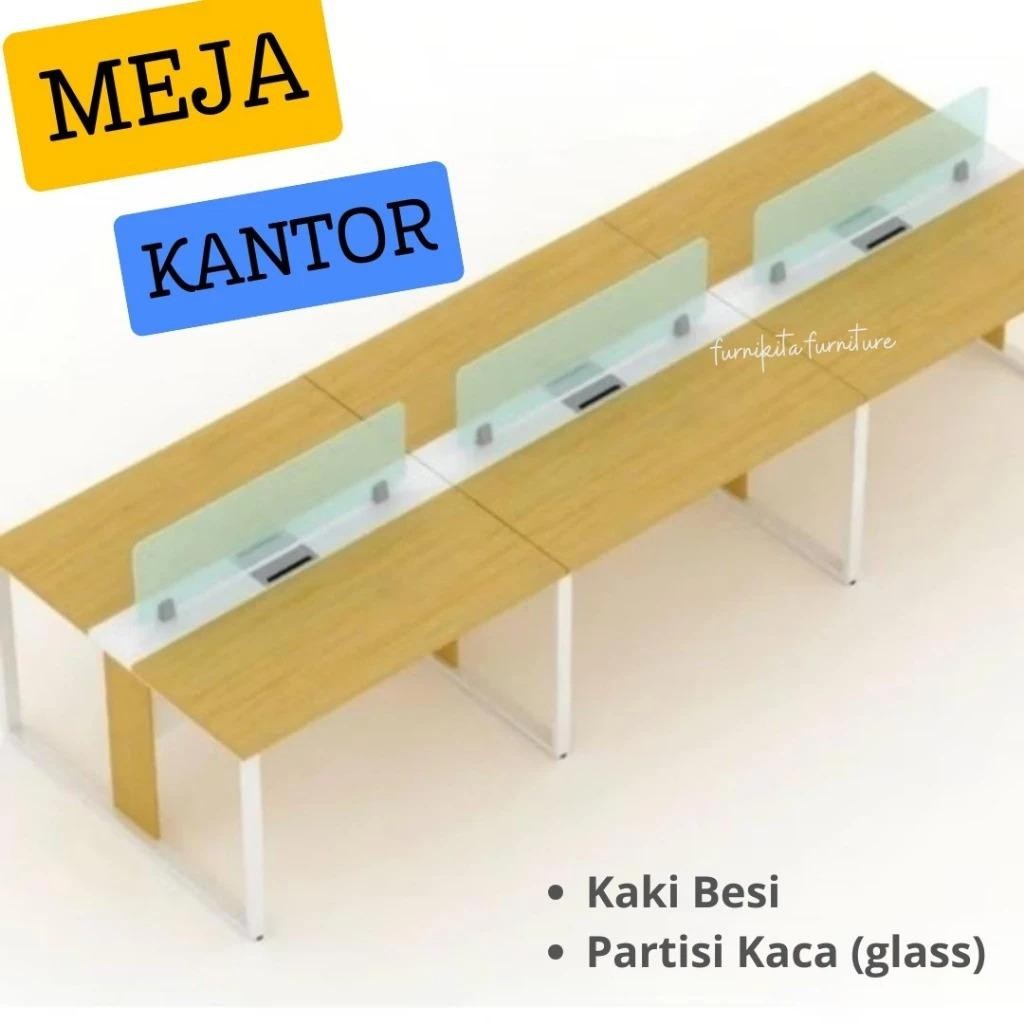 Jual MEJA KANTOR PARTISI MEJA STAFF UNO MEJA KERJA PREMIUM MODERN ...