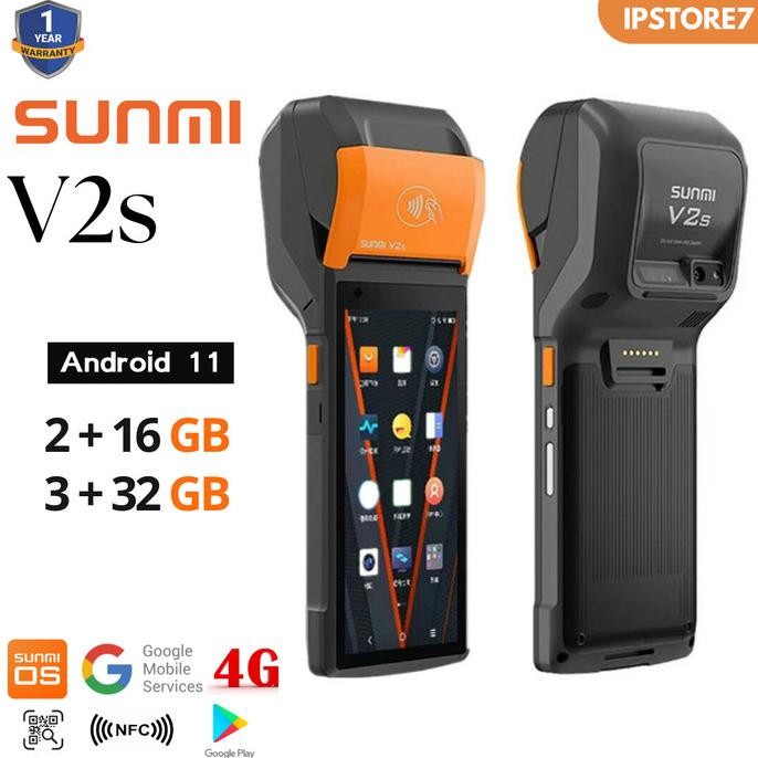 Jual Mesin Kasir Sunmi V2S 4G RAM 3+32GB 4G NFC SCANNER LABEL PRINTING Garansi 1 Tahun | Shopee ...