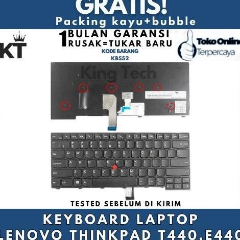 Jual Keyboard Lenovo Thinkpad E431 E440 L440 T431S T440 T440P Black New Stok | Shopee Indonesia