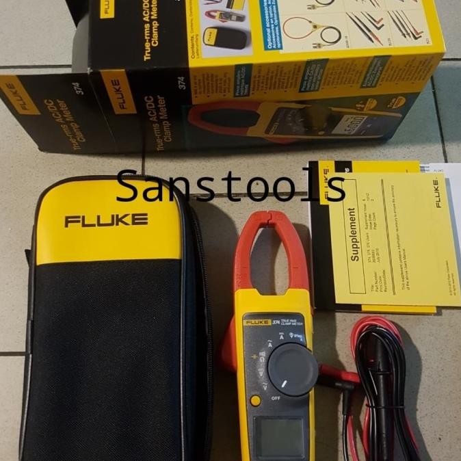 Jual FLUKE 374 DIGITAL CLAMP METER AC/DC TRUE RMS ORIGINAL 100% ...