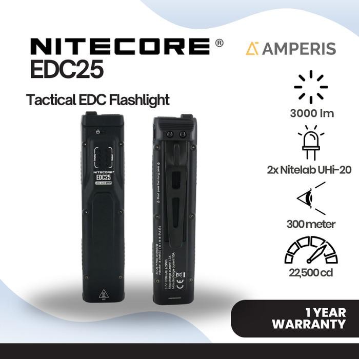 Jual Nitecore Edc25 Senter Flashlight Edc Ultra Slim Tactical Led Uhi ...