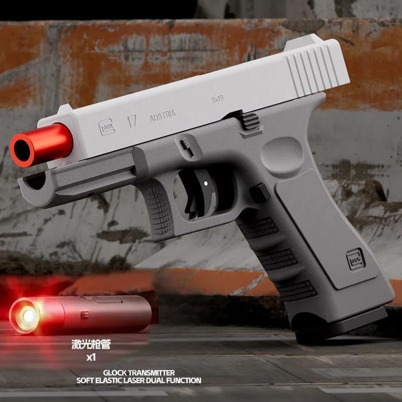 Jual Laser Version Dual-Mode Shell Ejection G17 Pistol Blaster ...