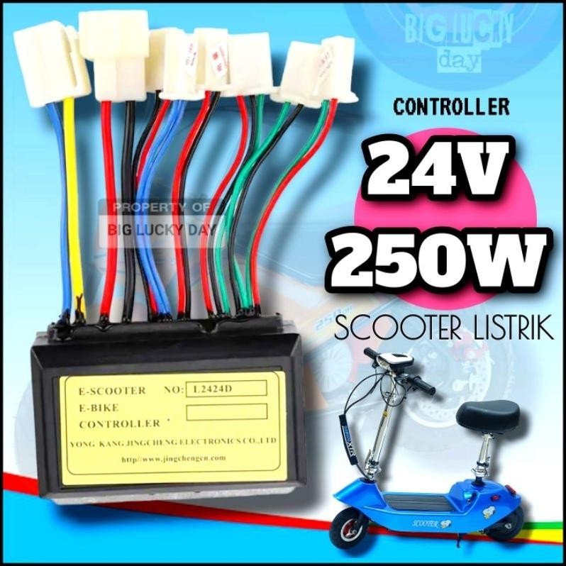 Jual Premium Controller 24V Brushed 250W Warna Hitam Untuk Skuter ...