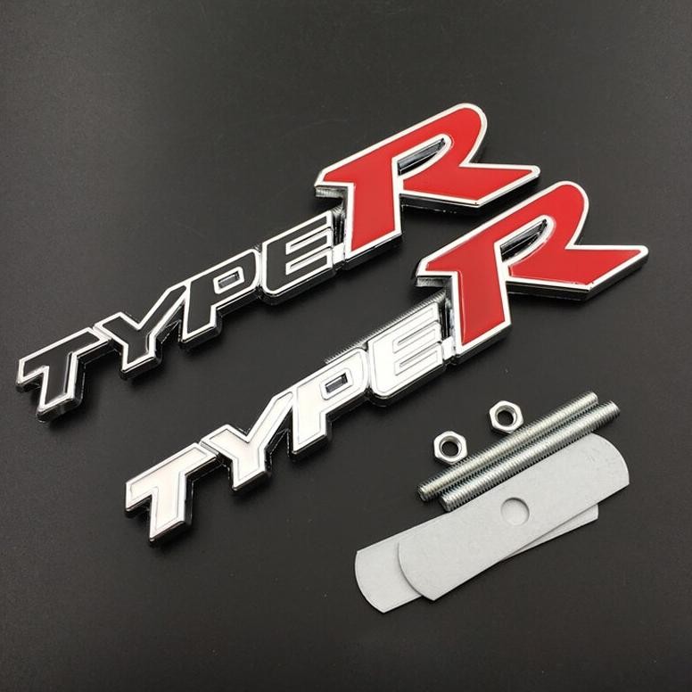 Jual Emblem Logo Grill Type-R Typer 3D Bahan Metal Untuk Honda Civic Xr ...