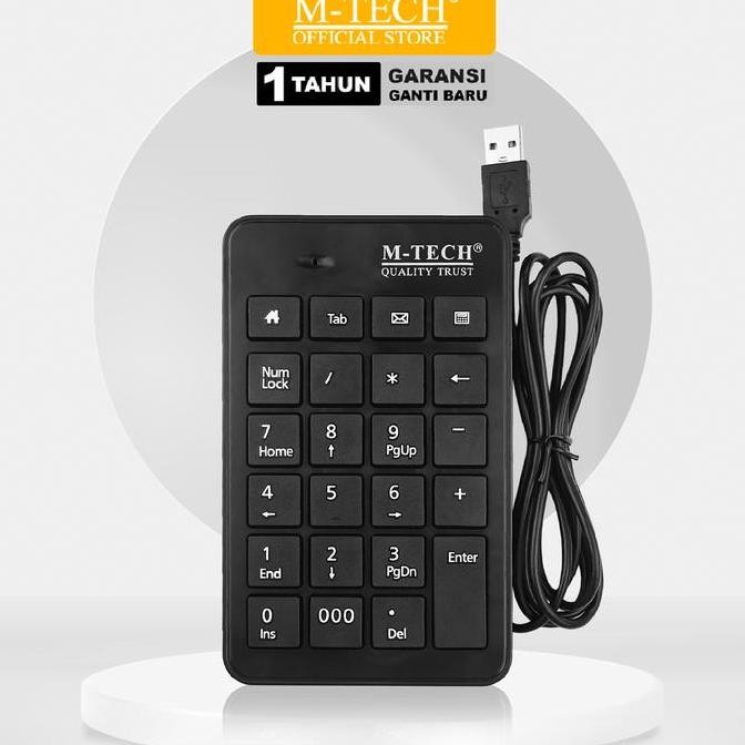 Jual MTECH KEYBOARD NUMERIK KEYPAD ANGKA KASIR USB BISA PC LAPTOP ...