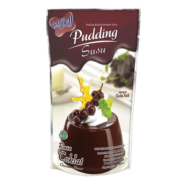 Jual Nutrijell Pudding Susu Rasa Coklat 145G | Shopee Indonesia